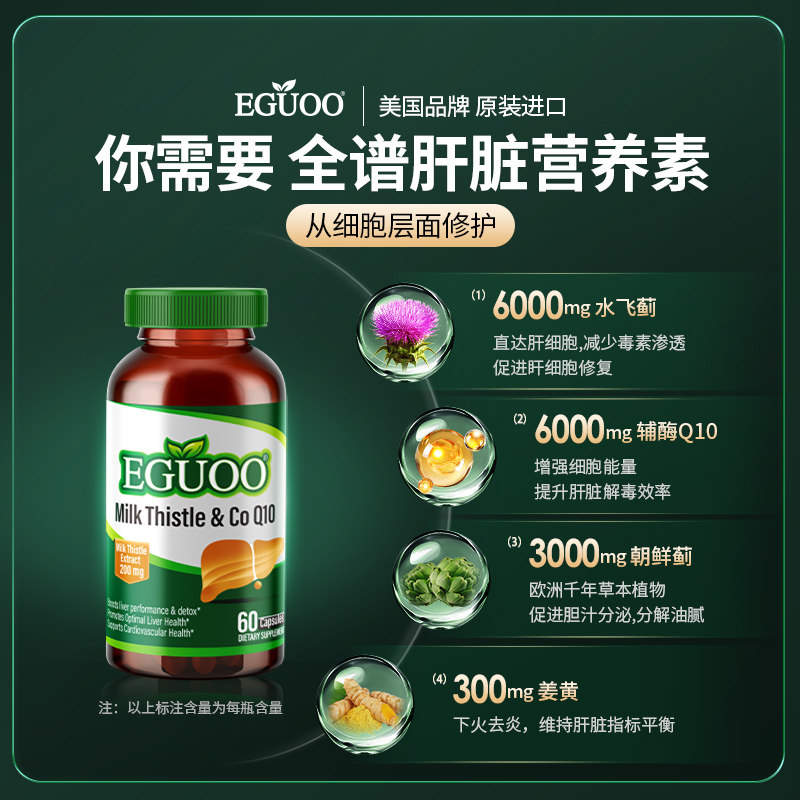 💪熬夜加班不担心！美国EGUOO护肝片真的有用吗？-蓟类-淘宝好物网