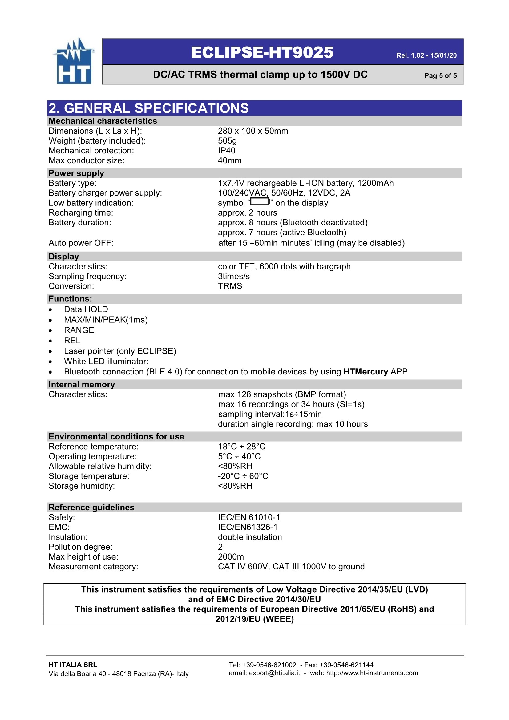意大利 HT Instruments HT9025 DATA LOGGER功能的AC/DC电流钳-阿里巴巴