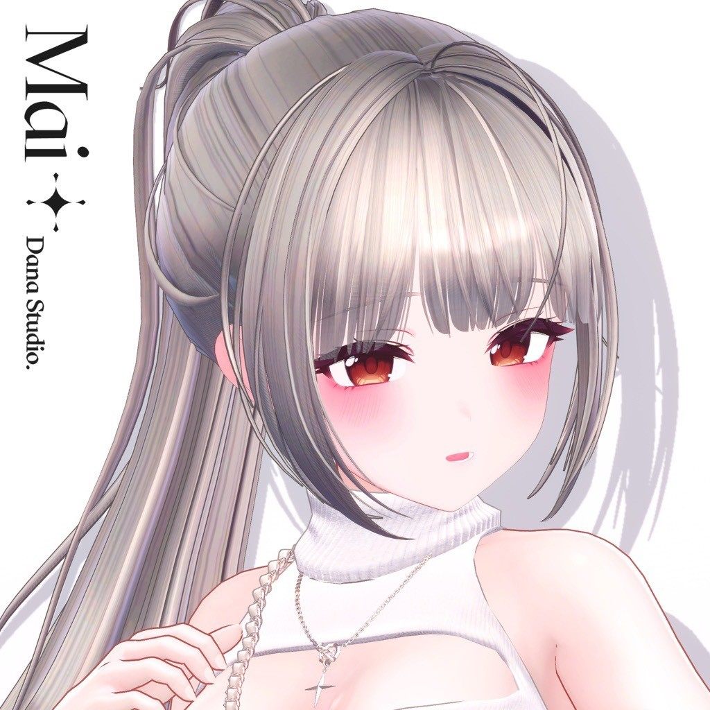 VRChat头发发型『Mai Ponytail Hair』