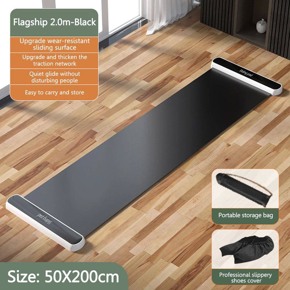 Yoga Sliding Mat Indoor Sport Fitness Glide Pilates Leg Core：在家也能练出完美身材 ...