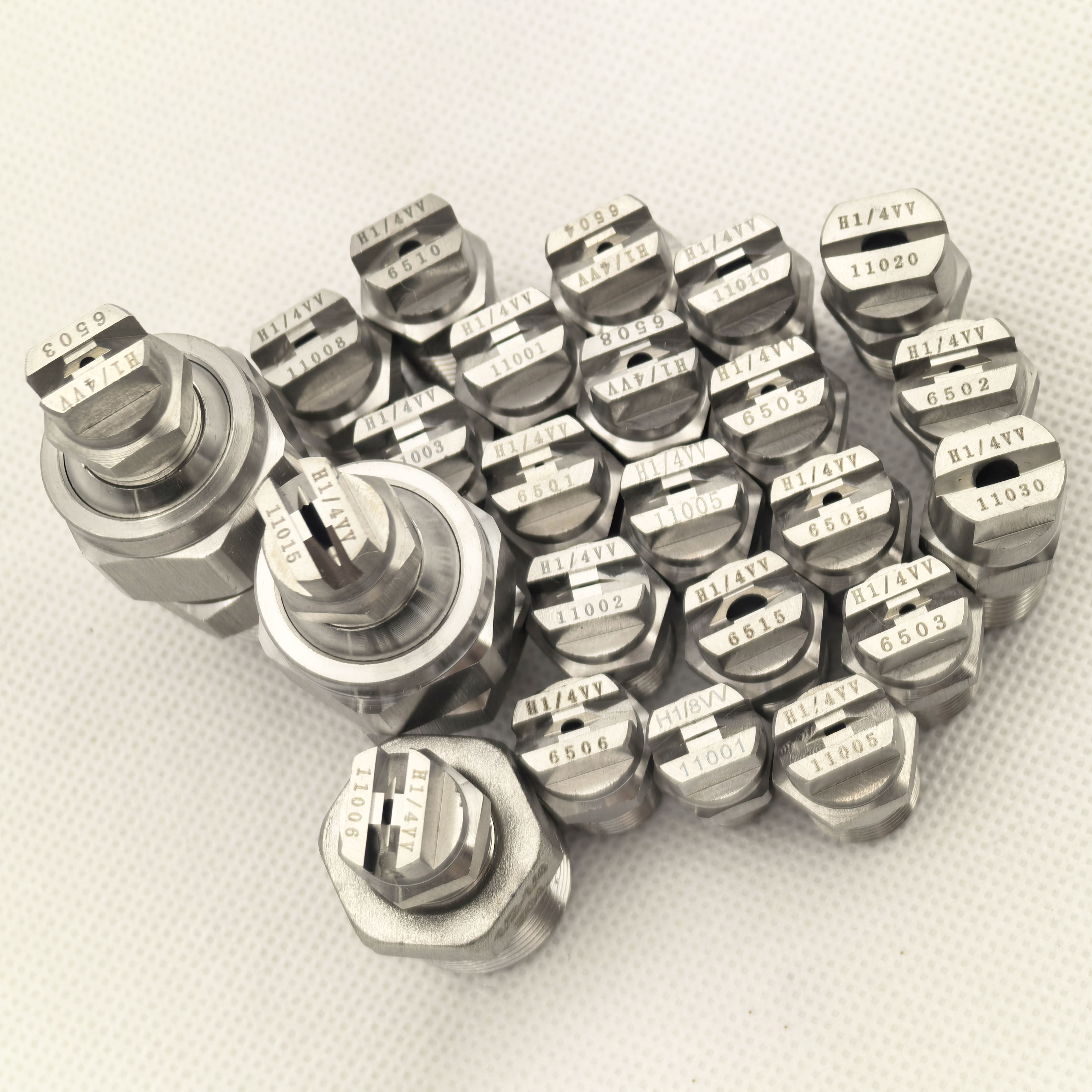 不锈钢1/4万向可调高压清洗加湿冷却喷油嘴HVV型工业除尘冷却喷头