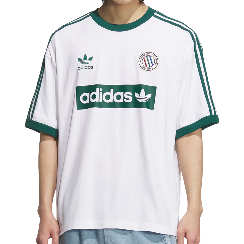 adidas阿迪三叶草男子RINGER TEE运动休闲短袖T恤KC2602