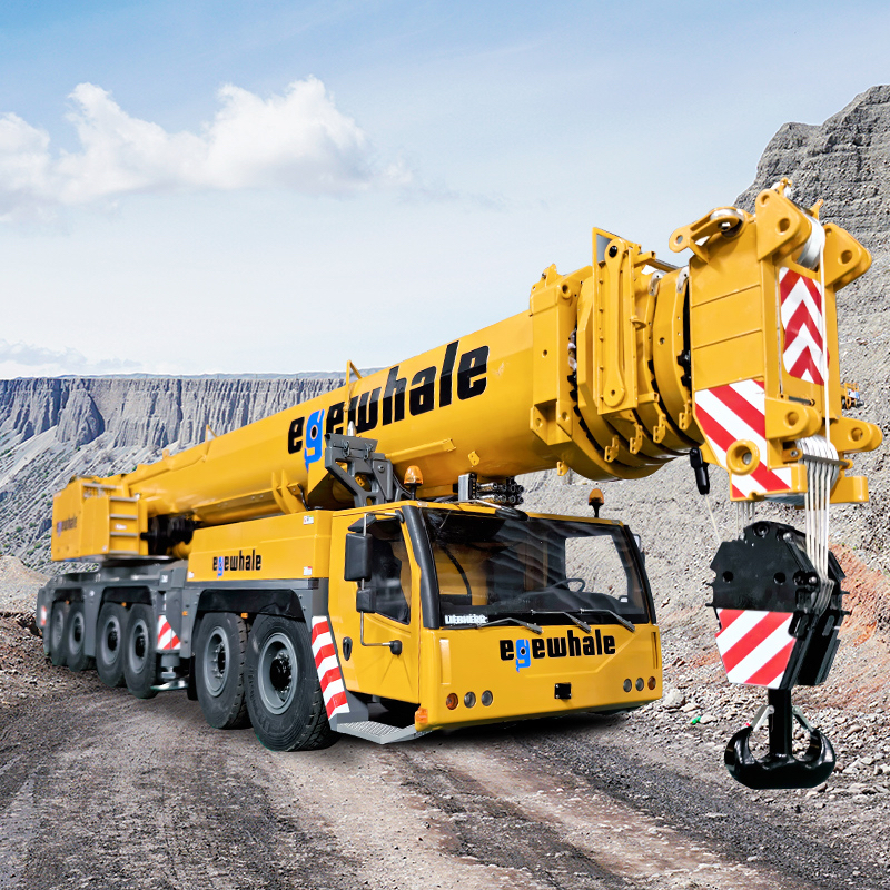 巨目鲸1 14黄色厂版遥控吊车 全地形六轴D1350模型