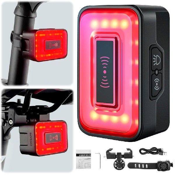 LED Bicycle Intelligent Radar Tail Light 1500mAh Bike Radar