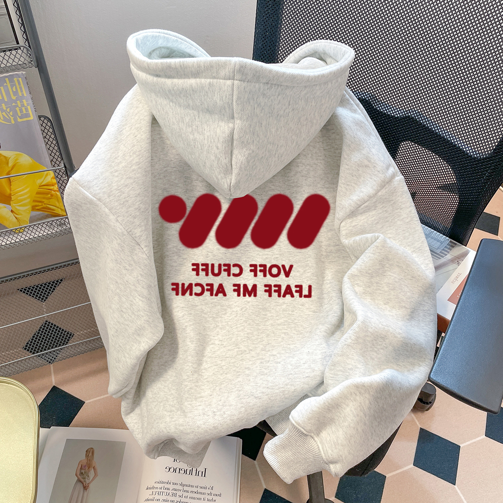 森马官方旗舰店港风美式山东即墨连帽卫衣男女秋冬情侣加绒加厚上-Taobao