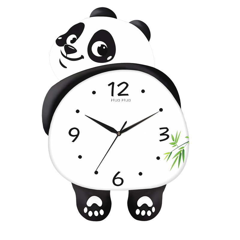 [USD 41.05] Panda clocks home wall clock living room - Wholesale from ...