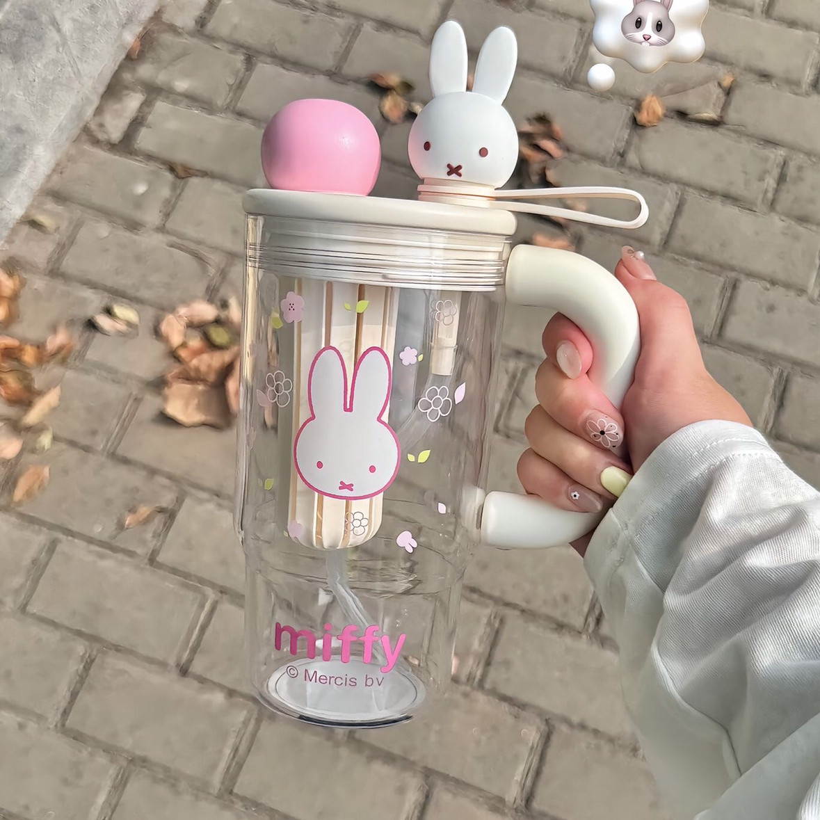 杯子夏日吸管水杯女生泡茶杯可爱夏日系列冰霸杯外出