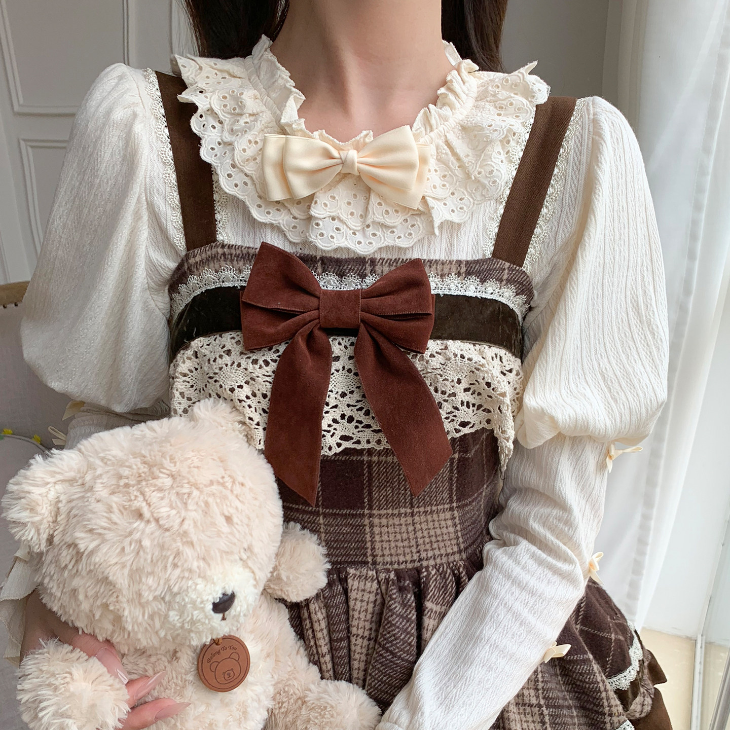 A must-buy for autumn and winter 25! lolita inner doll collar german ...