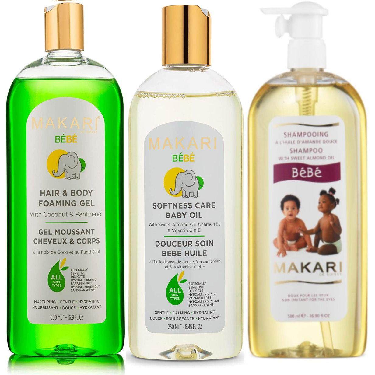 Makari Baby Shampoo Bebe Oil Hair Body Foaming Gel婴幼儿护理