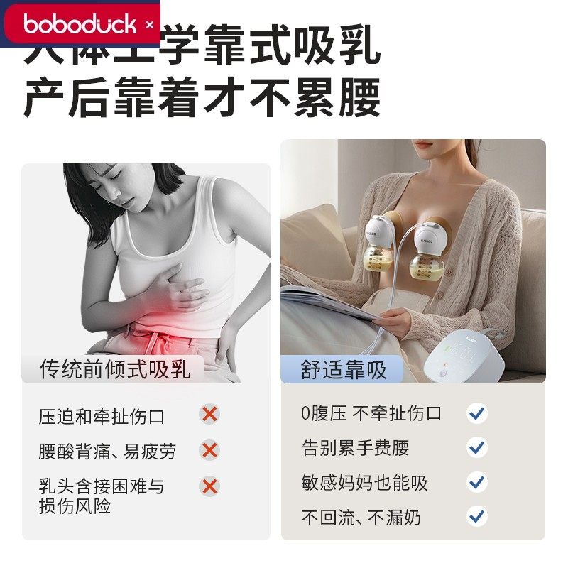 boboduck大嘴鸭免手扶吸奶器：解放双手，轻松享受母乳喂养的快乐！-吸奶器-淘宝好物网