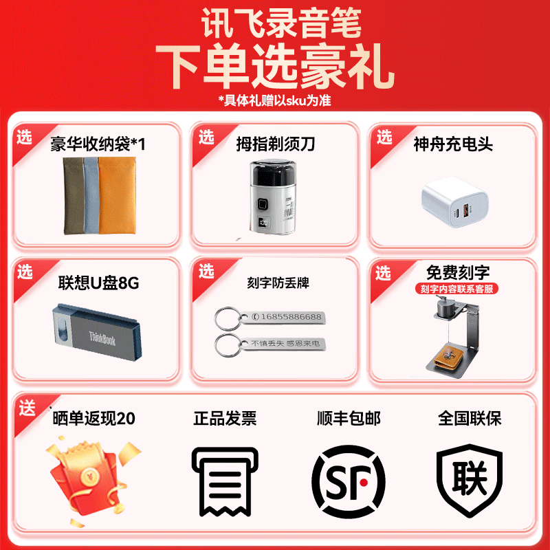 科大讯飞AI录音笔SR302星火版：高效会议记录神器，解锁远程办公新姿势🔥-MP3-淘宝百科网