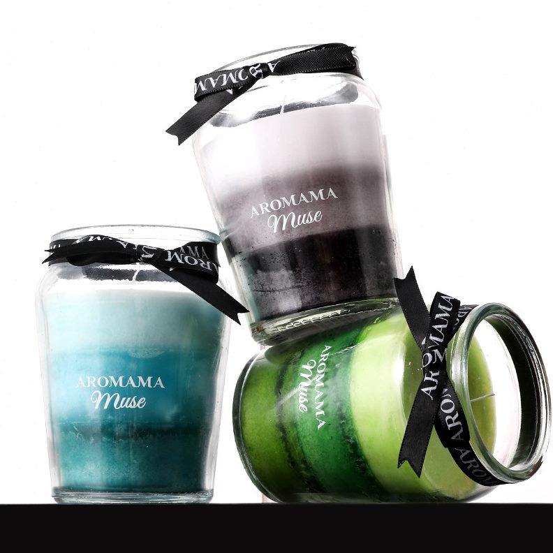 甄選AROMAMA艾羅瑪經典MUSE系列香氛蠟燭250g禮盒香薰蠟燭女生禮