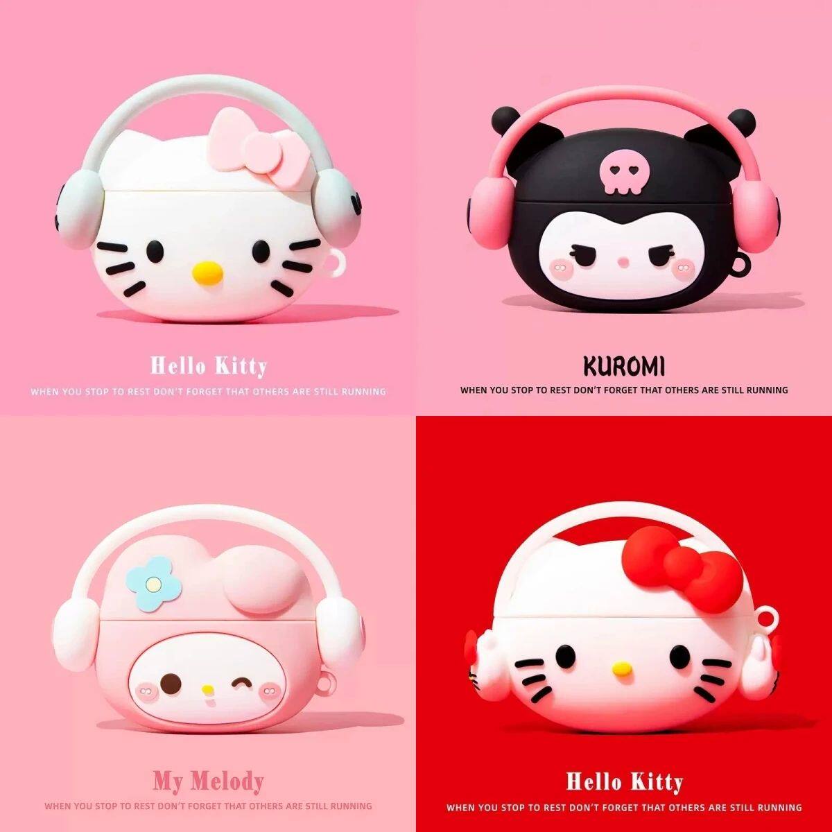 For Airpod 4 3 2 Pro 1 Pro 2 Earphone Cae Kitty Kuromi Melo