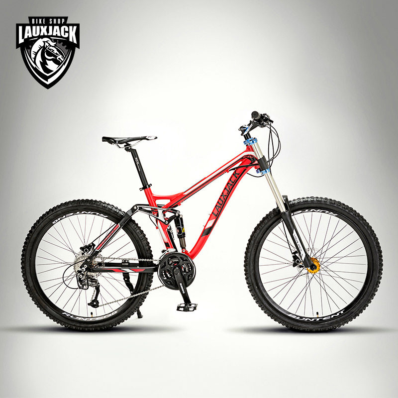LAUXJACK 24 27 Speed Down Bike Aluminum Alloy Soft Tail Mountain Bike ...