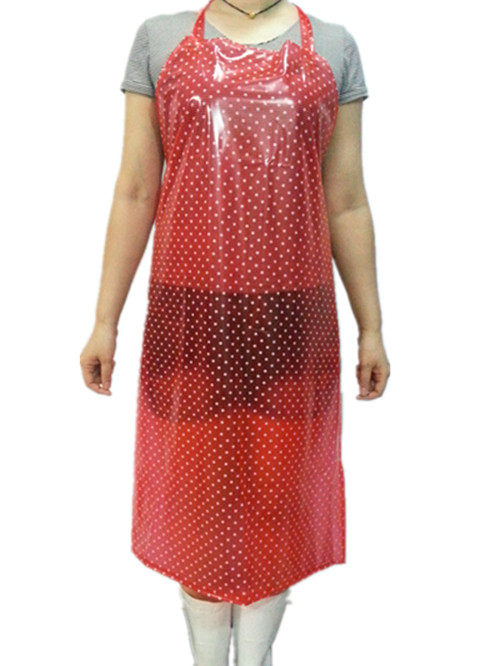 [USD 6.85] pvc simple oil-proof sleeve-free waterproof apron apriatron ...