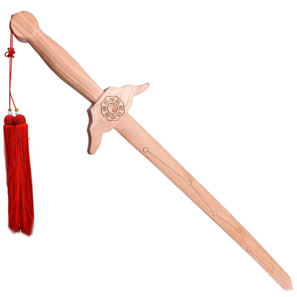 [USD 43.29] Zen Pavilion Peach wood sword Taoist sword Seven stars ...