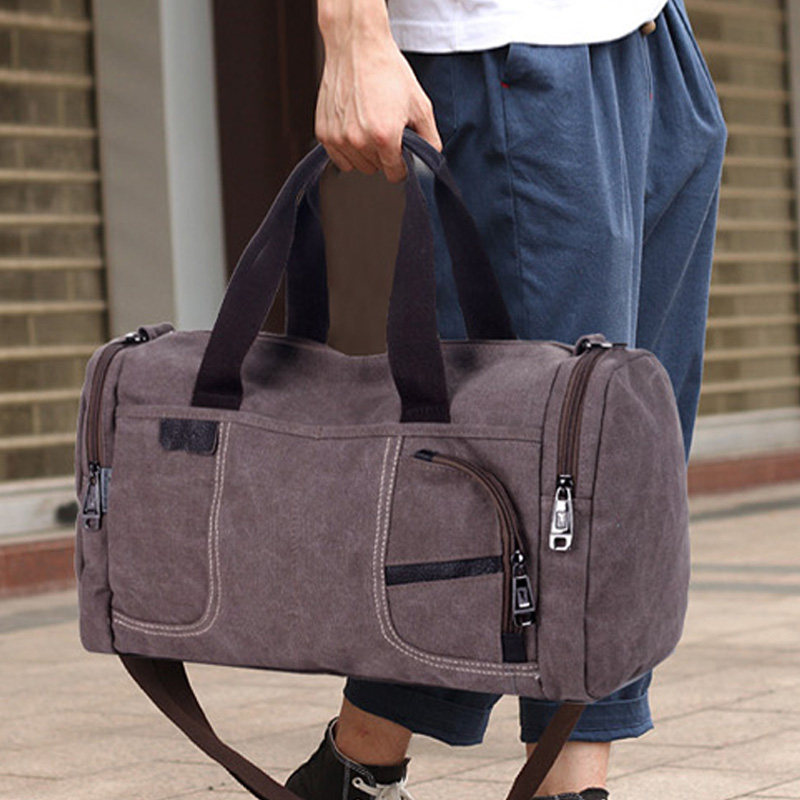 Canvas Man Bag Bag Business Casual Hand Carry Luggage Bag Men Travel ...