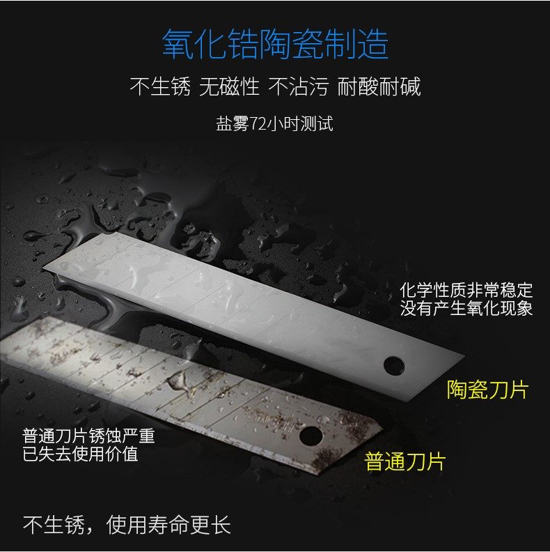 不生锈陶瓷刀片 裁纸美工刀刀片 工业刀片可定 不锈钢陶瓷刀片-阿里巴巴