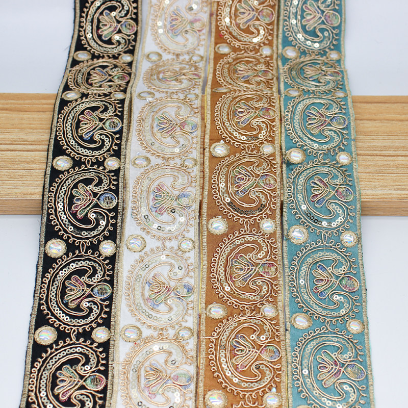 4.8cm ethnic style rope embroidered lace trim: instantly elevate your ...