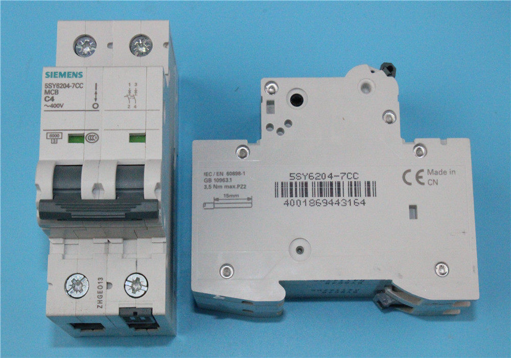 Original Siemens switch SIEMENS 5SJ62 MCB C4 circuit breaker 5SY6204 ...