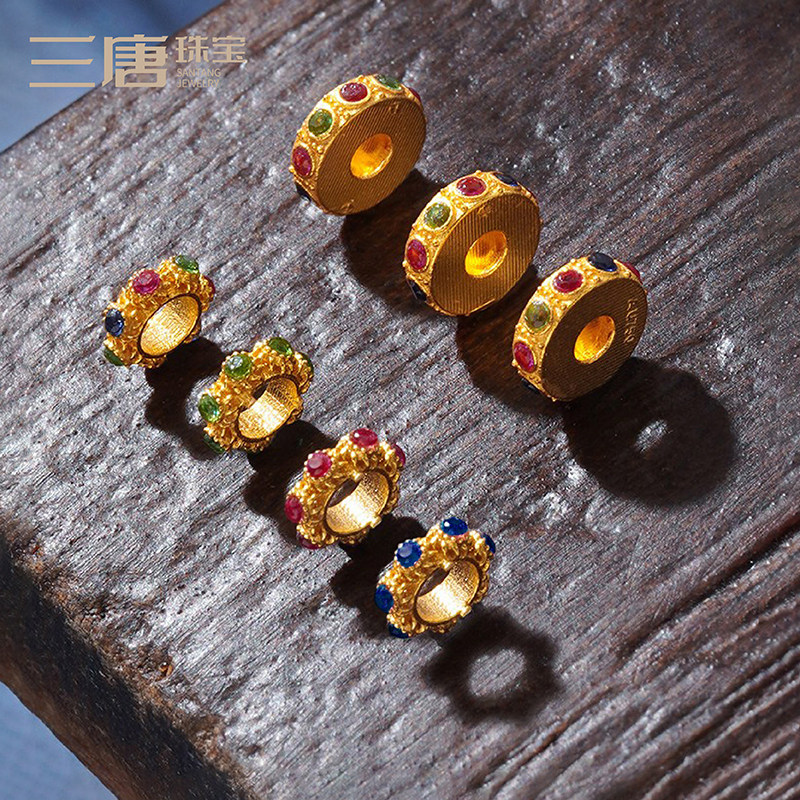 18k gold diy ancient pharaoh gold inlaid gemstone bracelet: a perfect ...