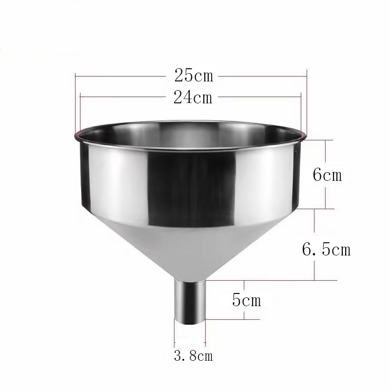 [USD 5.64] Thicken 304 stainless steel funnel, extra large caliber car ...