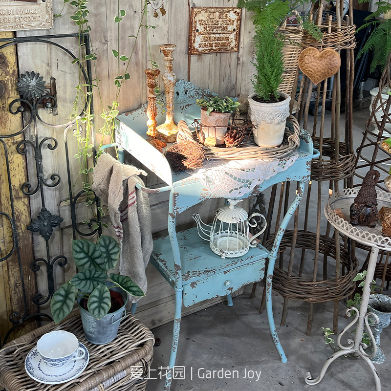 Fall in love with our garden wrought iron workbench – your new favorite ...