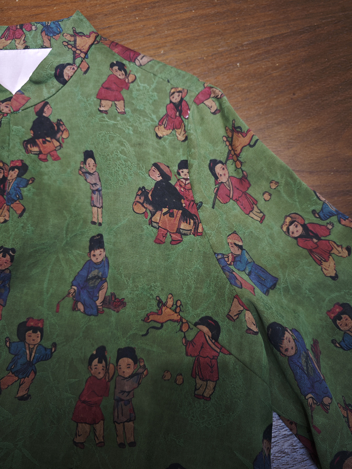 【Baijiahuan】100% Pure Silk Heavy Satin Old Material~ New Chinese Style ...