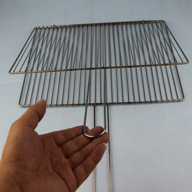 304 pure stainless steel barbecue clip net! extra thick vertical bar ...