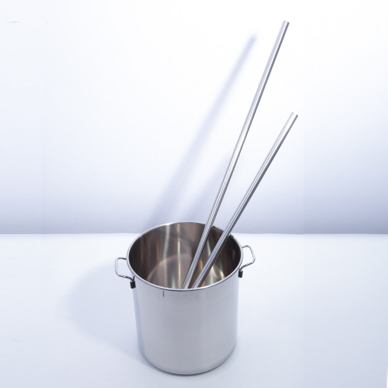 Stainless steel kitchen stirring rod Large pot long handle soup bucket ...