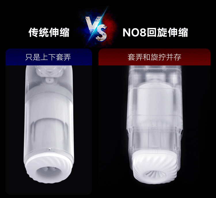 Easylive电动智能飞机杯NO8伸缩加热互动男用品自动全口交自慰器