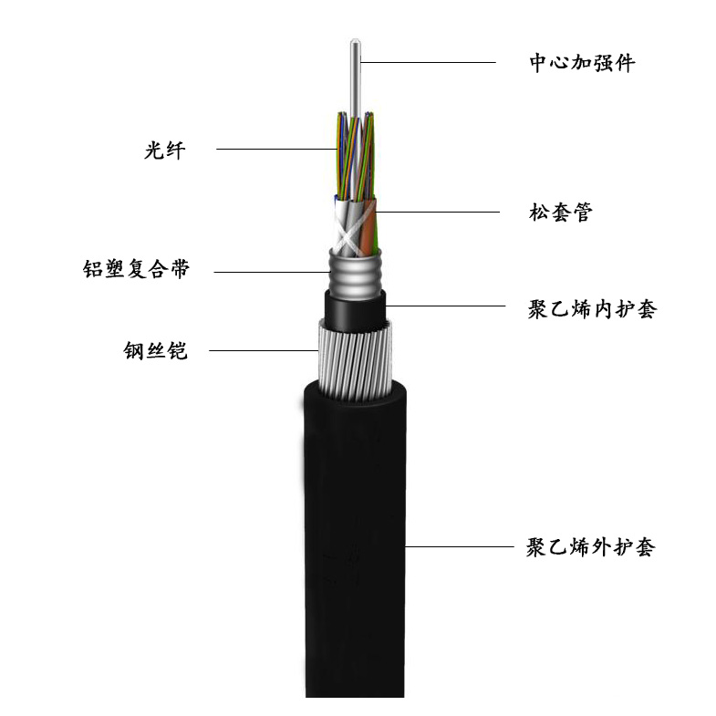 GYTA33/GYTZA33-48B1铠装光缆技术解析：钢丝结构如何抵御鼠咬与水压侵袭_其它光纤设备_淘宝数码网