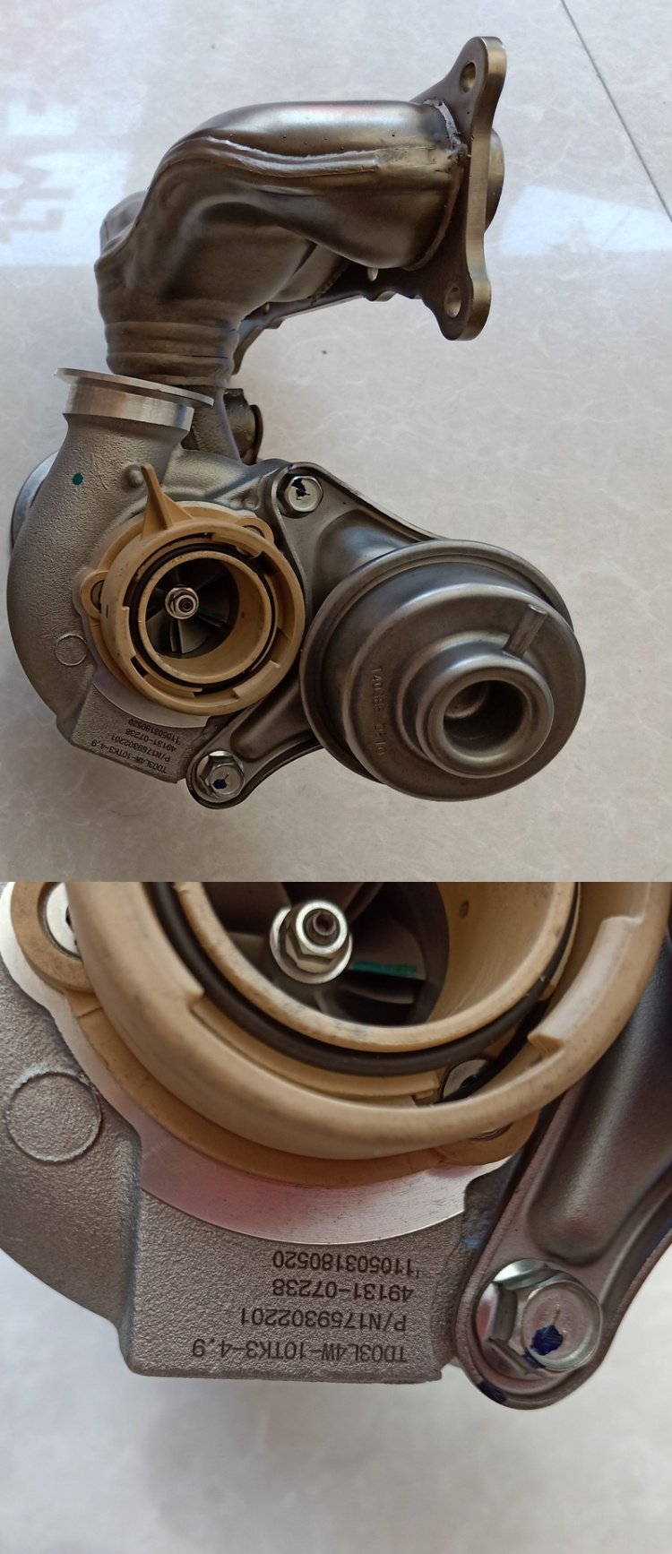 宝马N54发动机3.0T双涡轮增压器进气总成机芯零件49131-07238-258-阿里巴巴