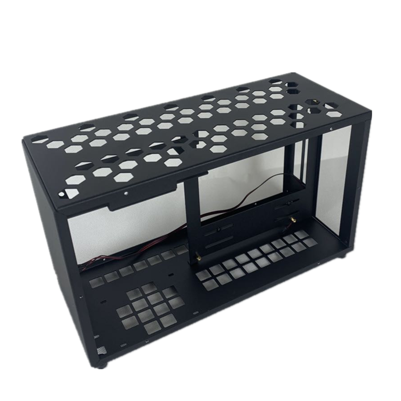 D1FX metal mini ITX computer case SFX power metal gaming small case ...