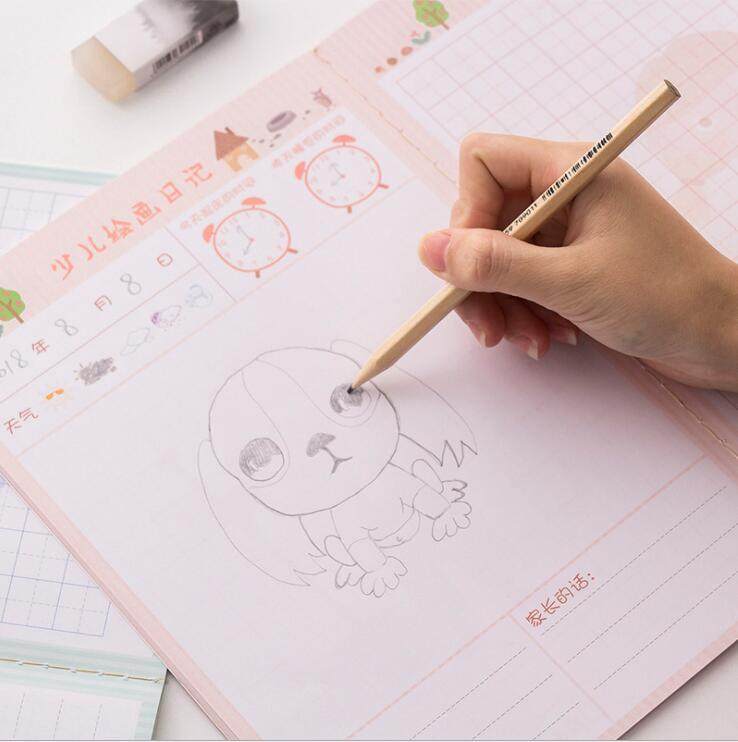 Primary school children's drawing diary Grade 1-2 creative cartoon A4 ...
