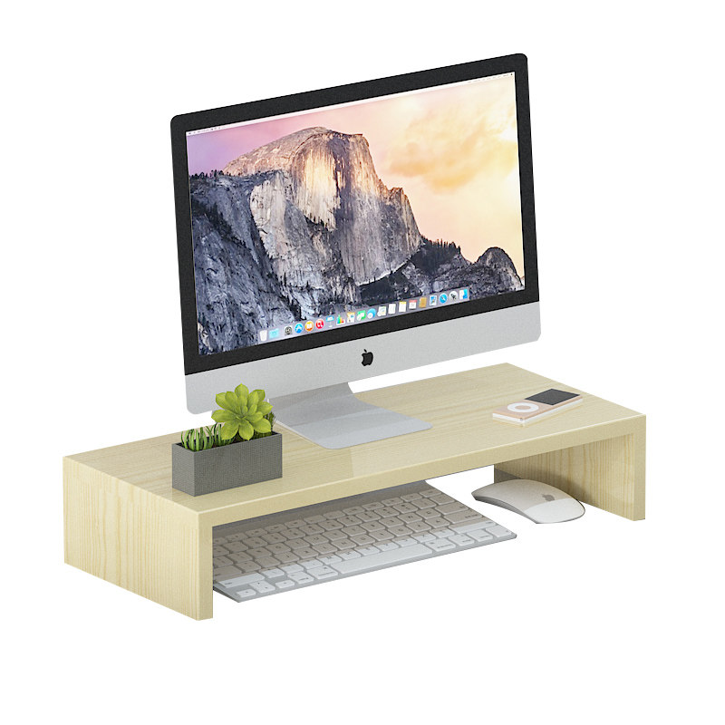 [USD 9.23] Desktop computer monitor elevated shelf pad high office ...