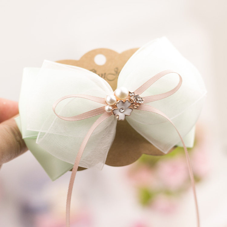 Korean jewelry hairclip Korean handmade bow headwear Japanese and ...