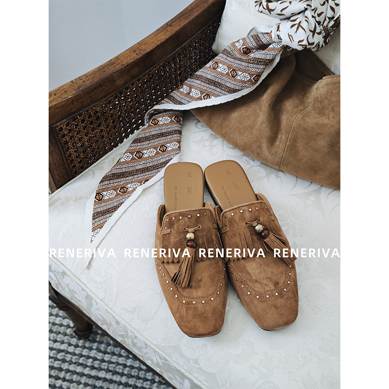 25年必买！XUZHI布洛克雕花流苏穆勒拖鞋｜小众奢品避坑指南-服装品牌-淘宝好物网