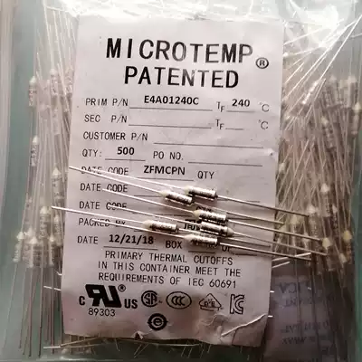 E4A01 TF240C MICROTEMP temperature fuse 250V 10A 240 degrees fuses 10A ...