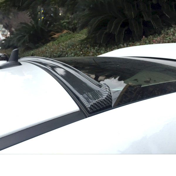 Buy Car universal top wing carbon fiber pattern mini small tail wing ...