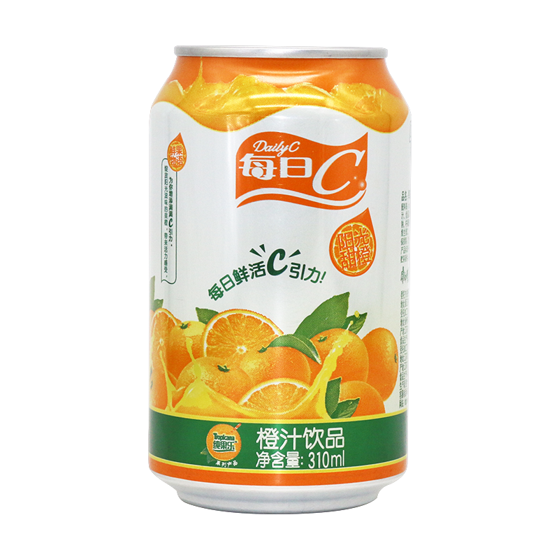 康师傅 每日C橙汁 果味饮料 夏日饮品 310ml*24罐整箱