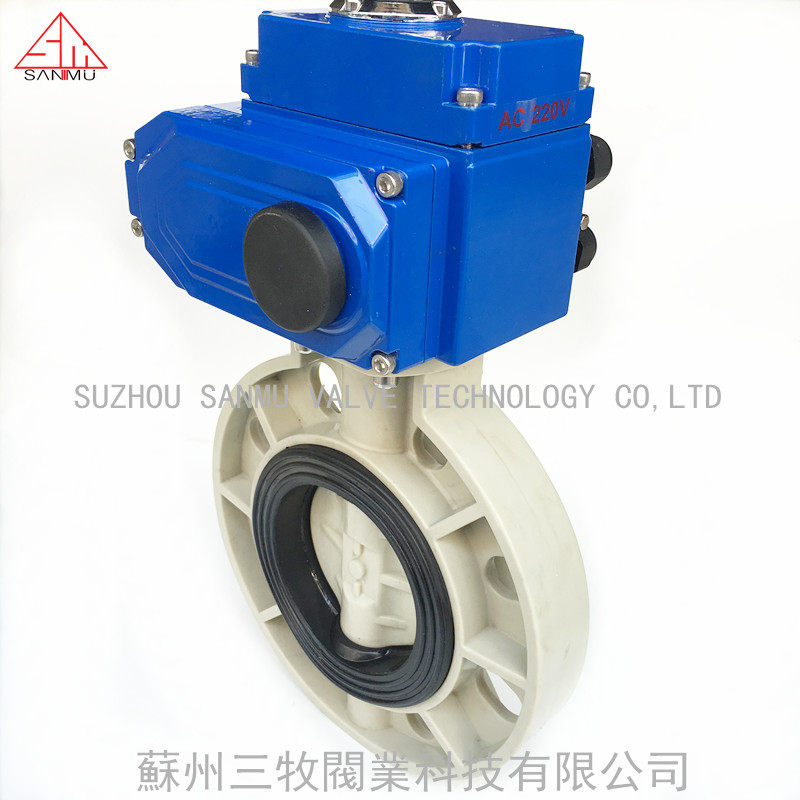 [USD 92.32] PP Electric Butterfly Valve PPH Electric Complex Butterfly ...