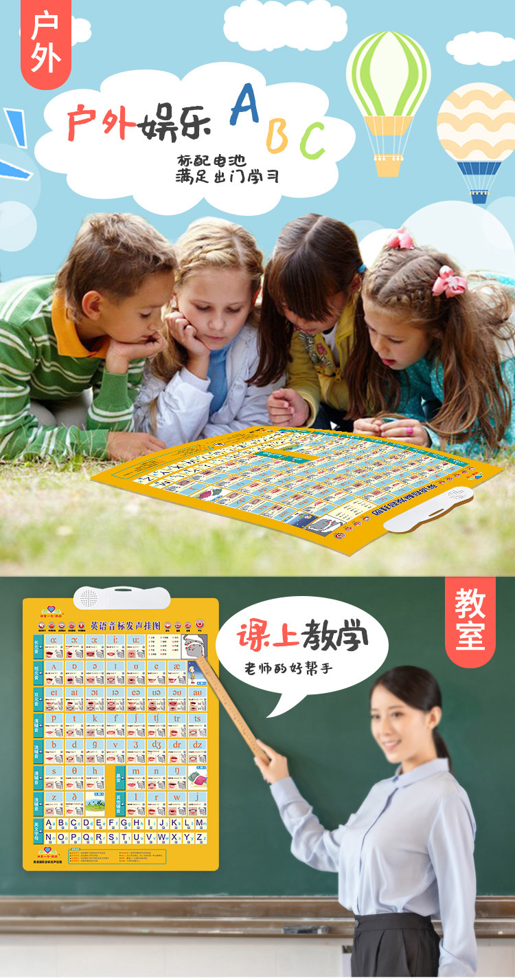 48 english international phonetic alphabet pronunciation wall chart for ...