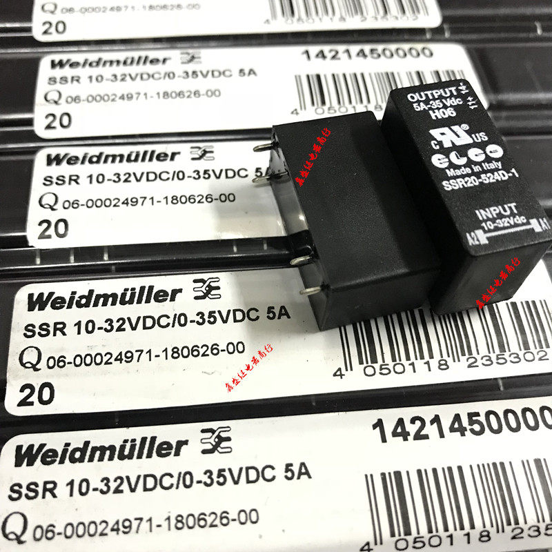 Weidmuller固態繼電器SSR20-524D-1全新原裝5A-35VDC 10-32VDC