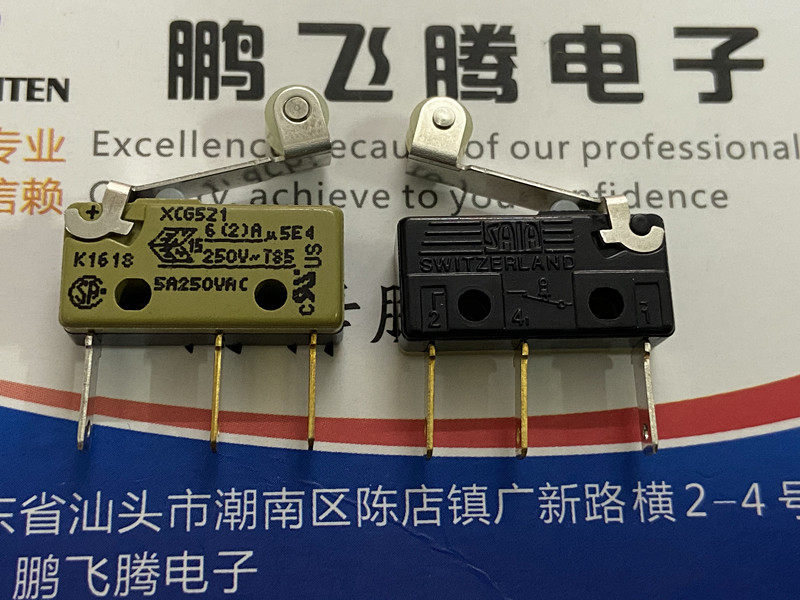 德国SAIA-burgess XCG5-S1Z1立式接线脚长脚微动开关 带滚轮柄 5A-Taobao