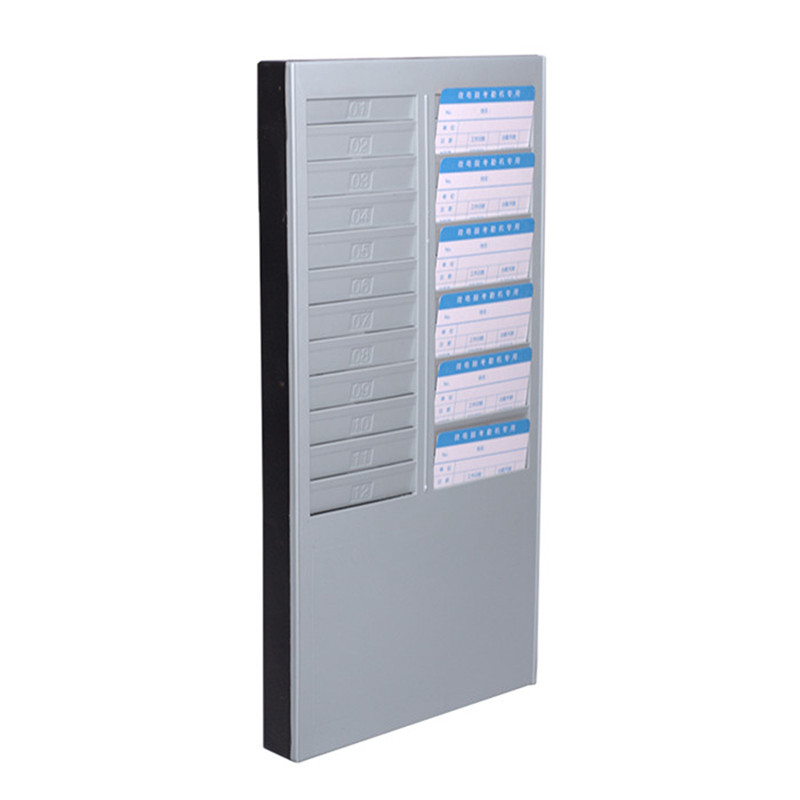 [USD 11.29] Kemi Plastic Attendance Rack Card Attendance Machine 24-bit ...