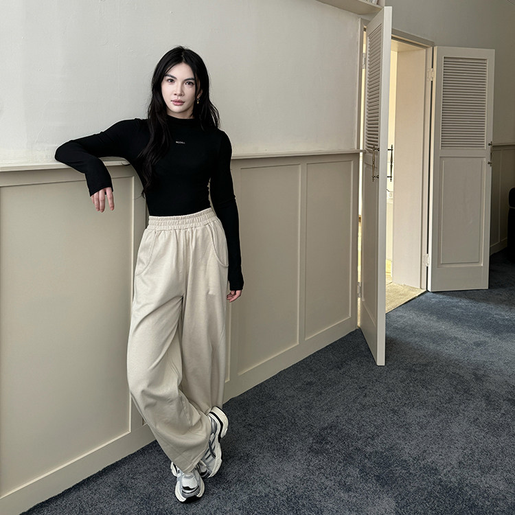 NicChill Lénité 秋日阔腿宽松舒适运动女装长裤