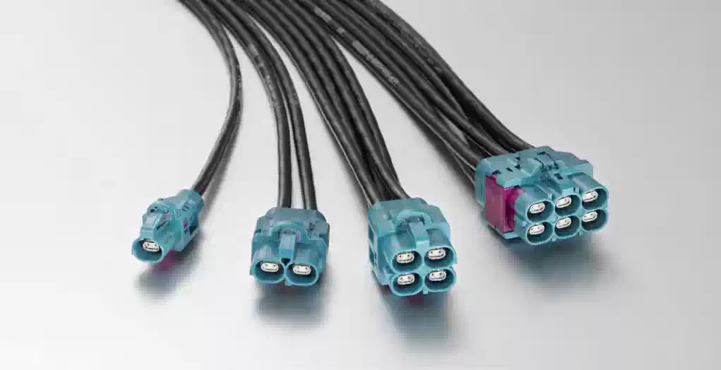 罗森伯格防水线束工业用2米长电子设备连接线延长线材