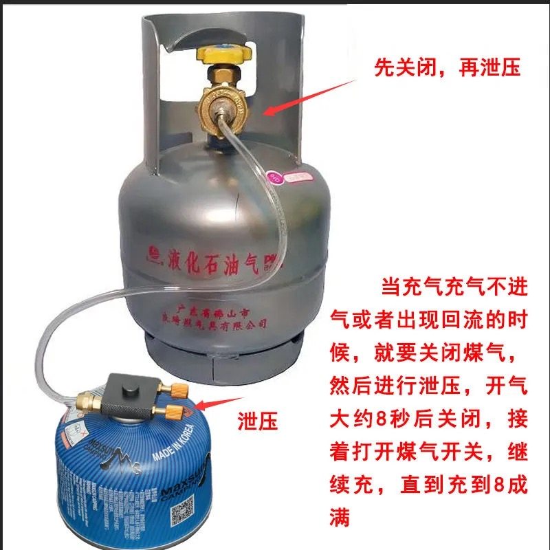 [USD 13.36] Outdoor flat gas tank inflatable valve Gas tank transfer ...