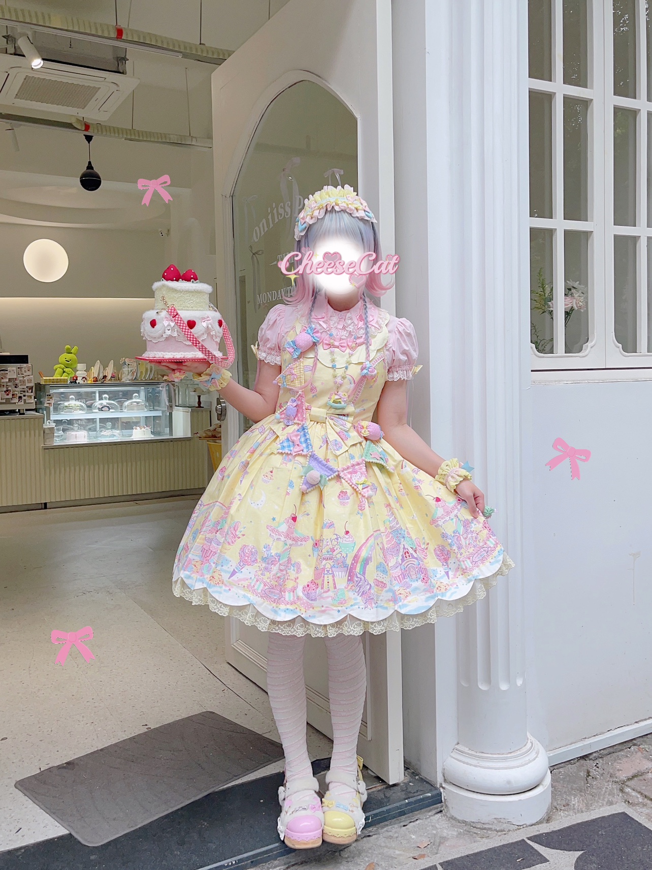 【芝士猫手作】原创呲甜小旗子挂饰奶油星球AP15草莓lolita小物 | Taobao Agent Bhiner